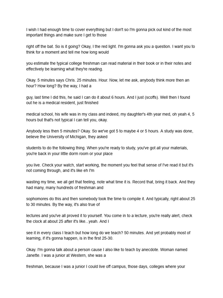 English - Marty Lobdell - Study Less Study Smart | PDF | Sleep | Mnemonic