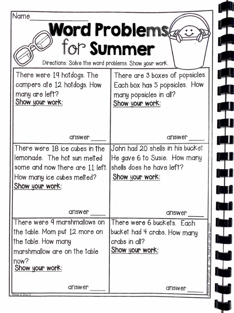 小一升小二 Summer Homework | PDF