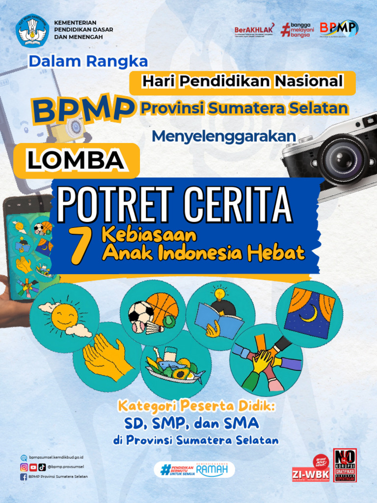 Panduan Lomba Potret Cerita 7KAIH BPMP Prov. Sumsel | PDF