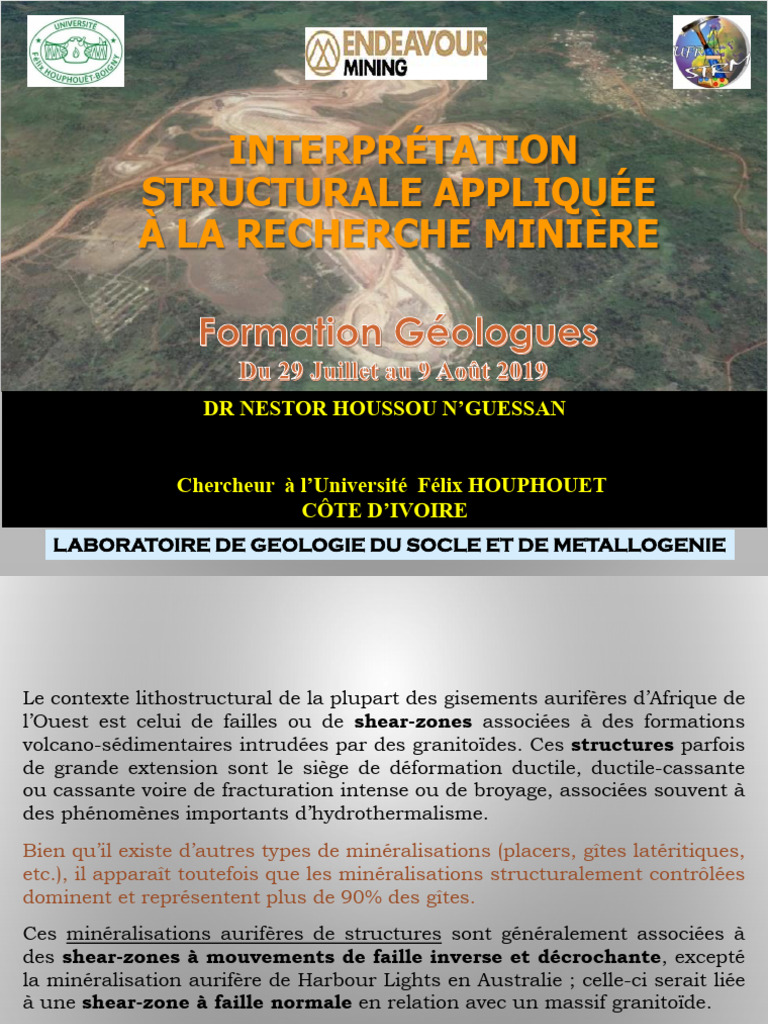 Géologie Structurale - Interprétation Structurale Appliqué À La ...