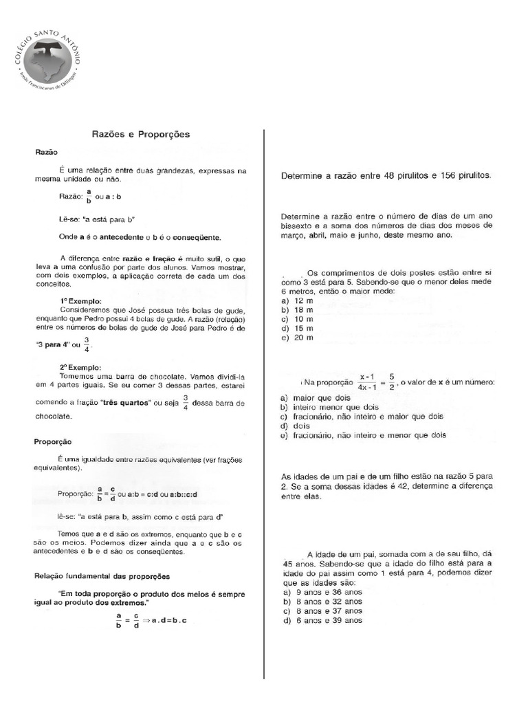 Lista-de-Exercício-1-9°ano-mat-II | PDF
