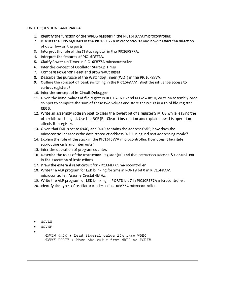 Unit 1 Question Bank - Answers | PDF | Computer Architecture | Computing