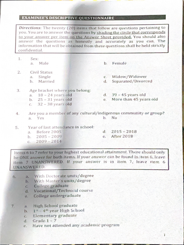 CSC Practice Test | PDF