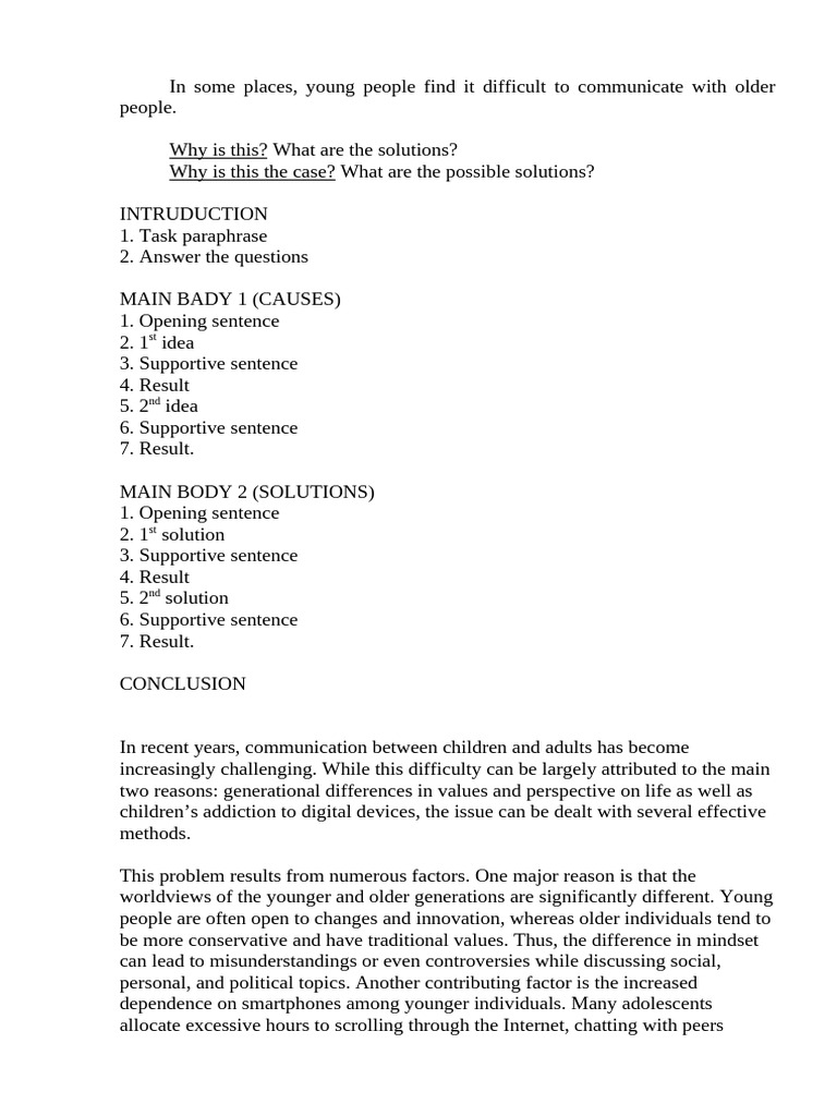Problem Solution Essay | PDF
