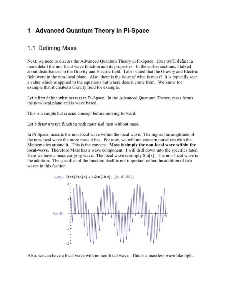 Advanced Quantum Theory In Pi Space Pdf Spin Physics Waves