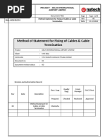 Method Statement Cable Glanding Termination | PDF | Insulator (Electricity) | Electrical Wiring