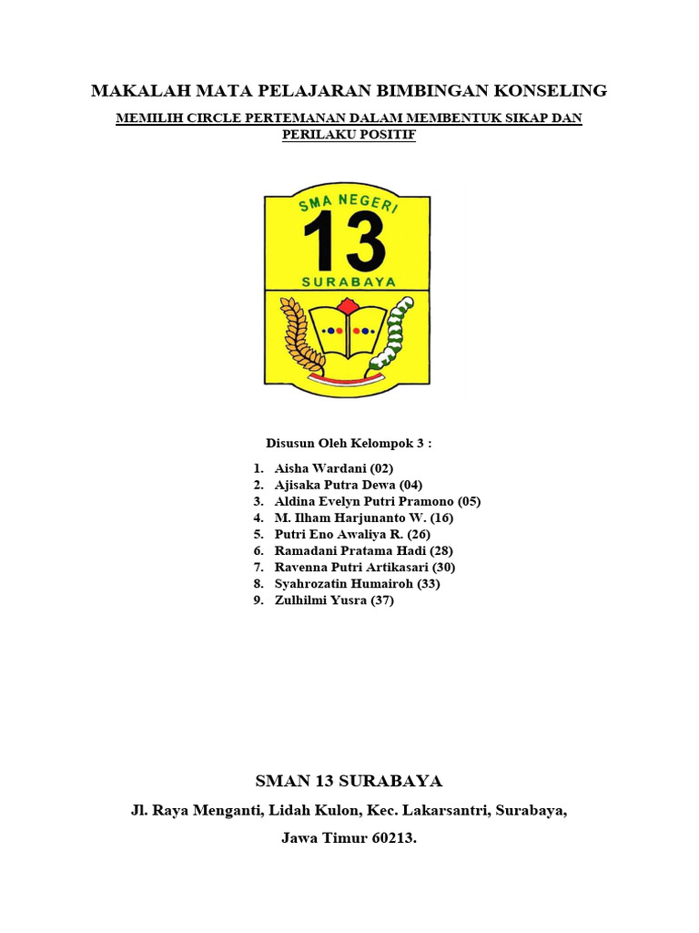 Memilih Circle Pertemanan Positif | PDF