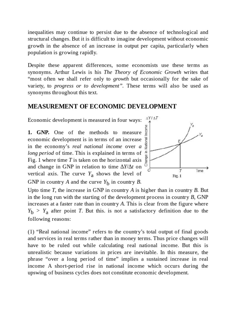 Economic Development Measurement Challenges | PDF | Human Development ...