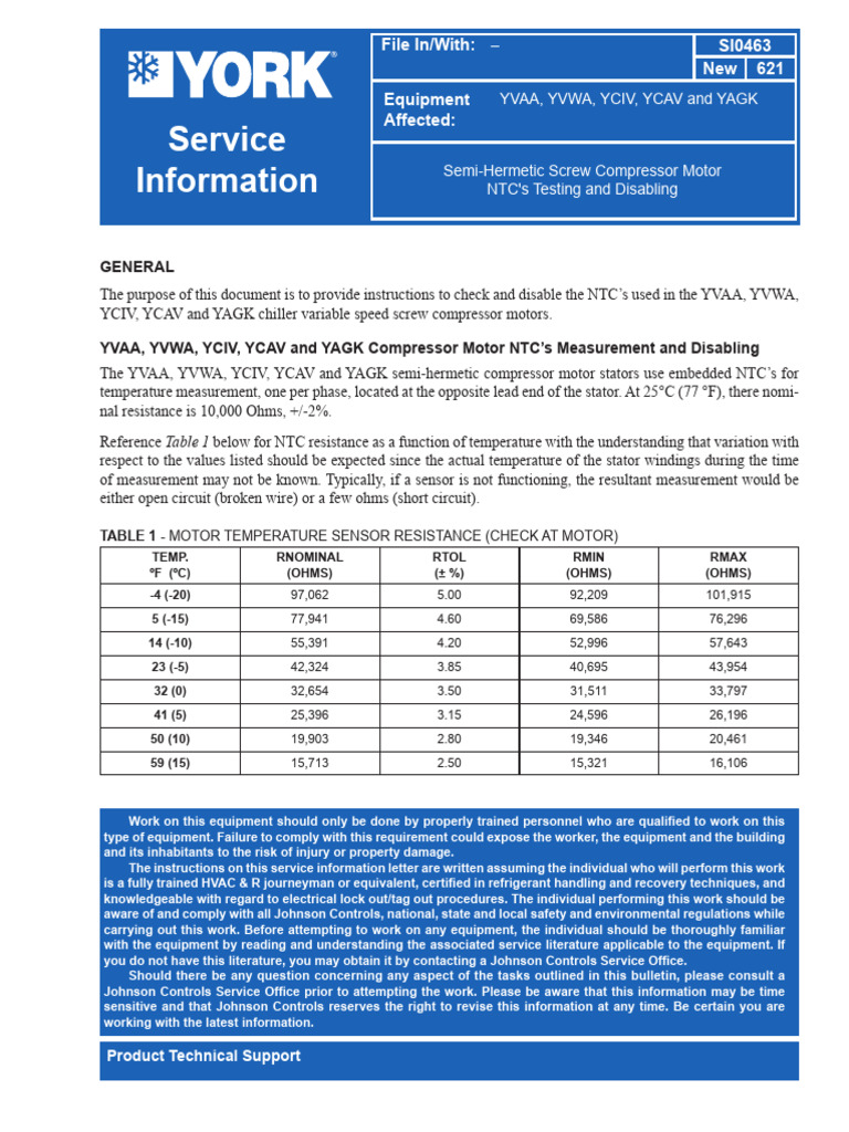 Disabling NTCs in YVAA/YVWA Compressors | PDF | Electrical Connector ...