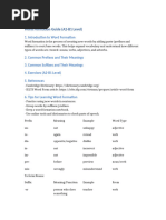 Word Formation B2 | PDF | Semantic Units | Morphology
