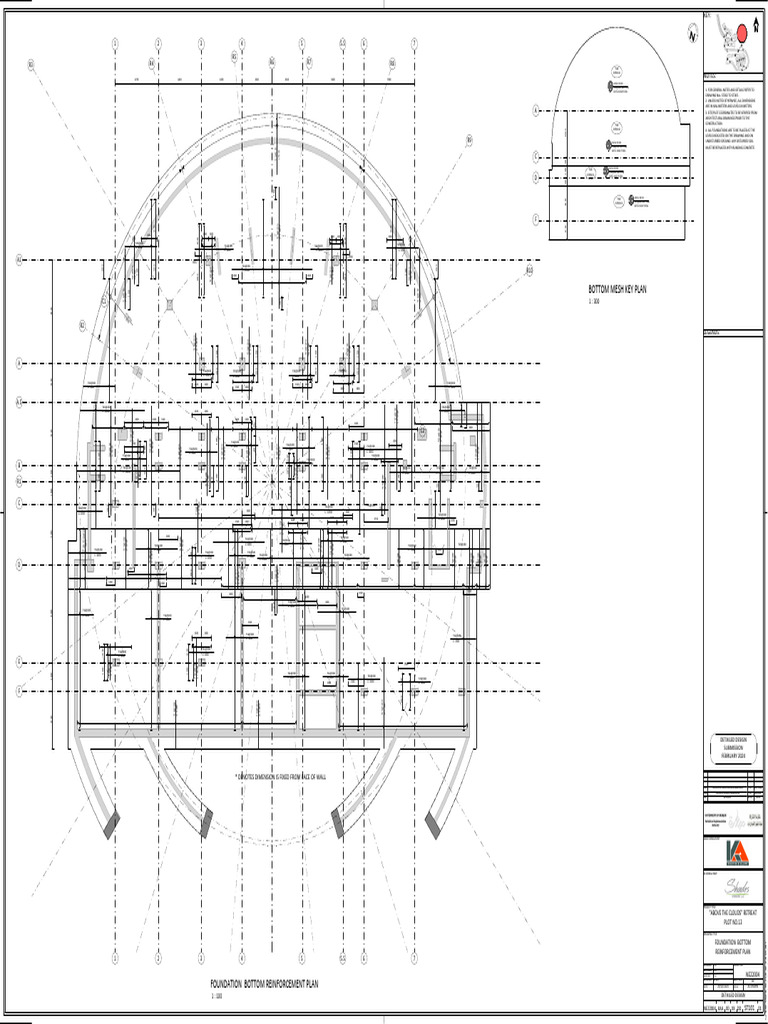 Foundation Bottom Reinforcement Plan | PDF
