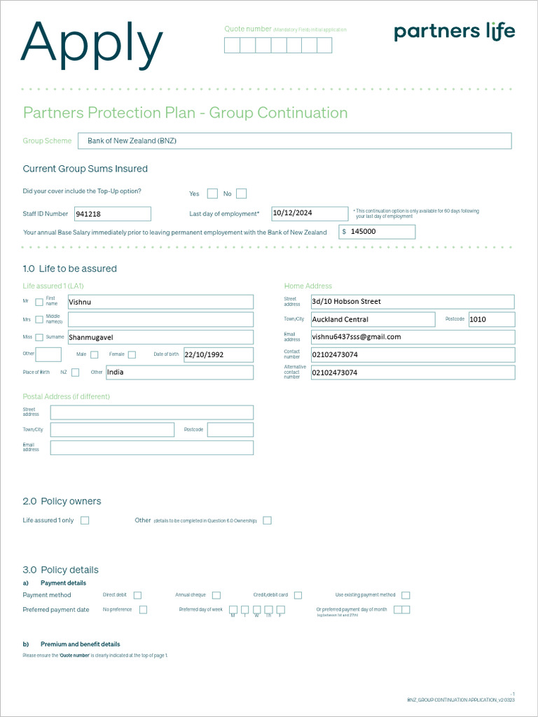 BNZ Direct Debit Authority Form | PDF | Identity Document | Debit Card