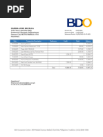 BDO Bank Statement June 2025 | PDF