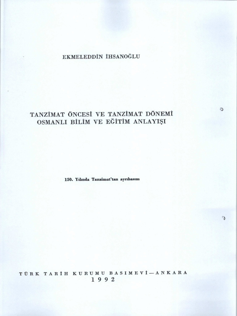 Tanzimat Oncesi Ve Tanzimat Donemi Osman | PDF
