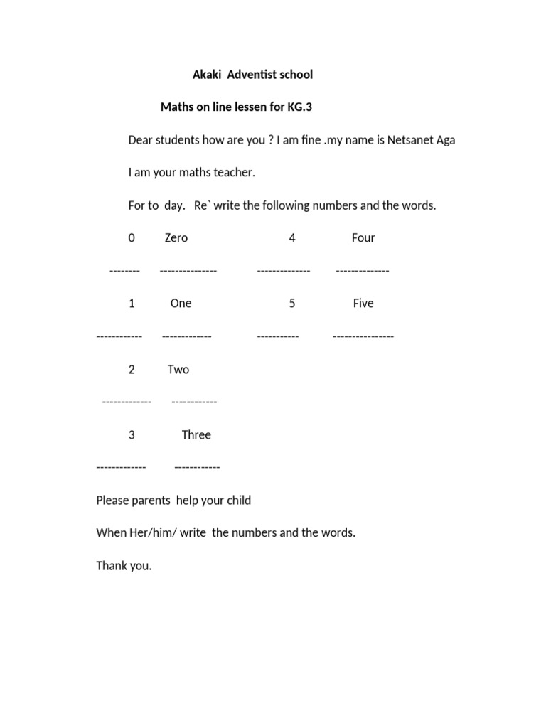 KG.3 Online Math Lesson Guide | PDF