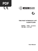 2 Post Lifter - Manual | PDF | Elevator | Manufactured Goods