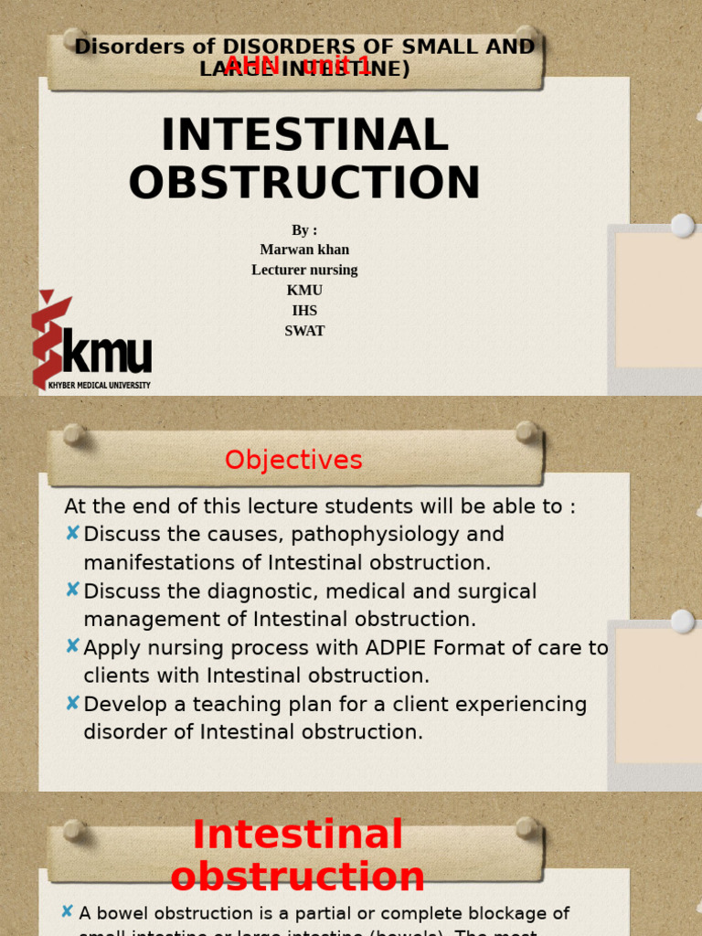 Understanding Intestinal Obstruction | PDF | Diseases And Disorders ...