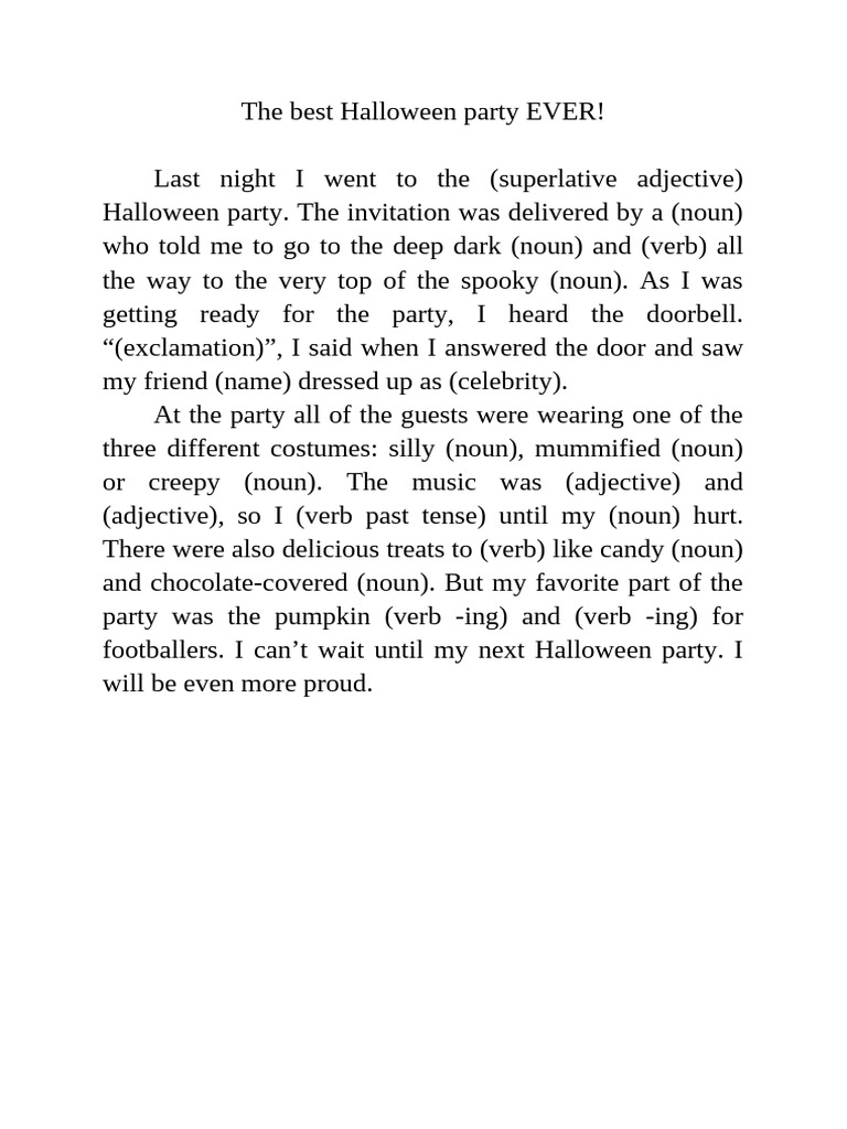 The Best Halloween Party EVER! | PDF