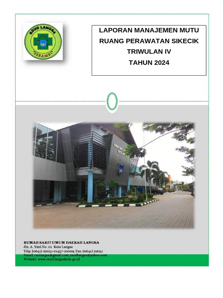 Laporan Mutu Triwulan Iv RPDB | PDF