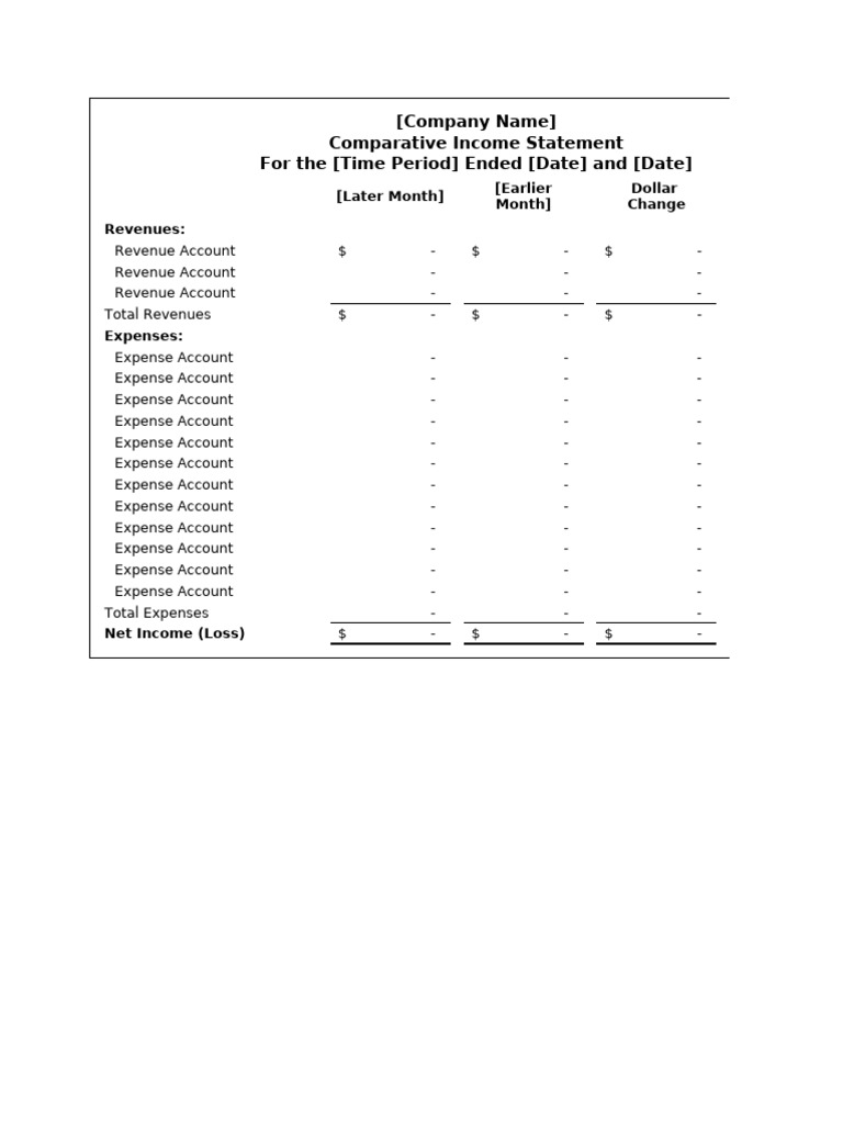 Horizontal Analysis Income Statement Pdf 4904