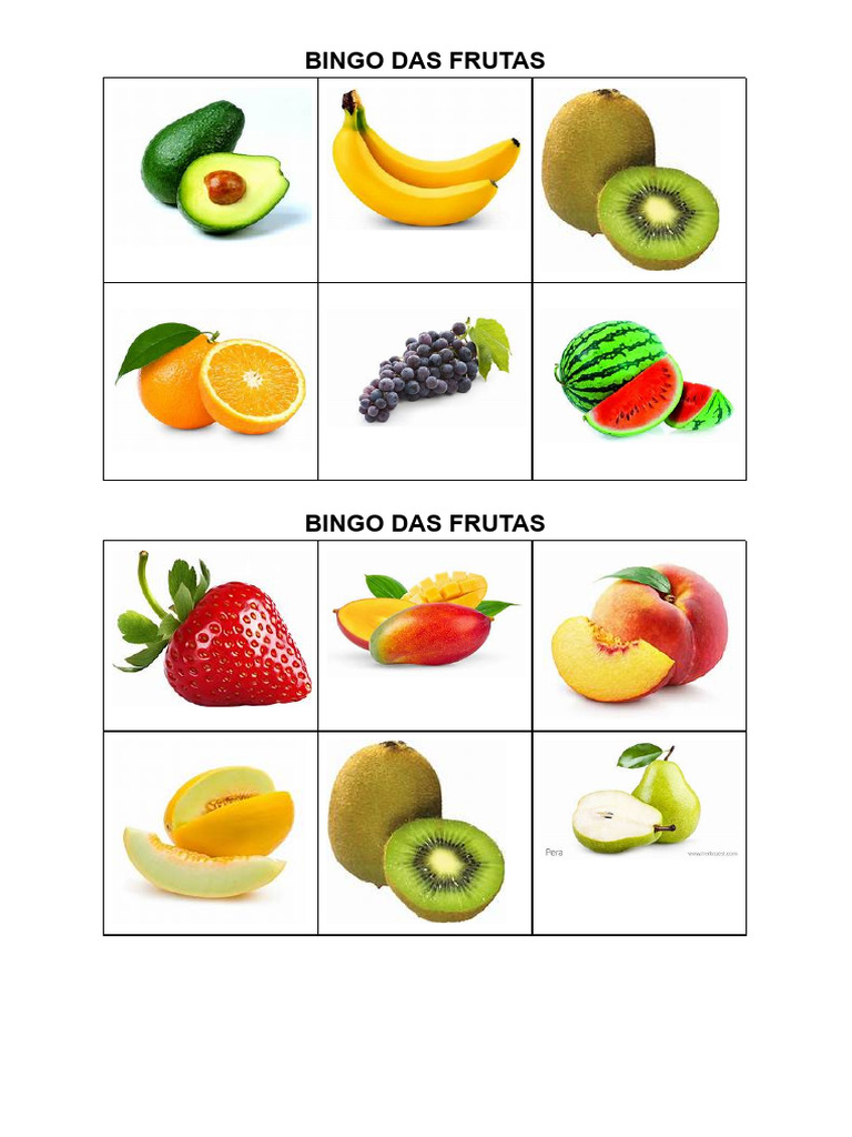 Bingo Das Frutas | PDF