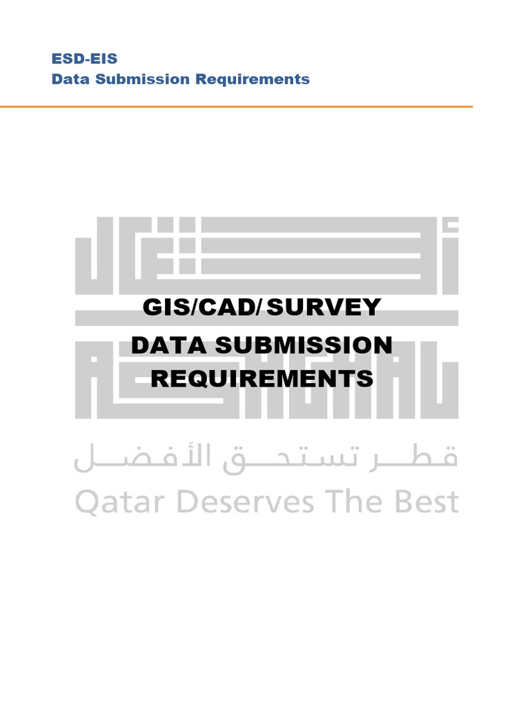 GIS/CAD Survey Submission Guidelines | PDF | Geographic Information ...