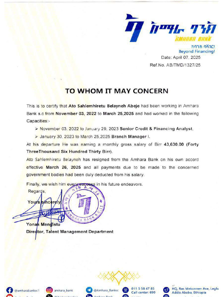 Certificate of Resignation | PDF