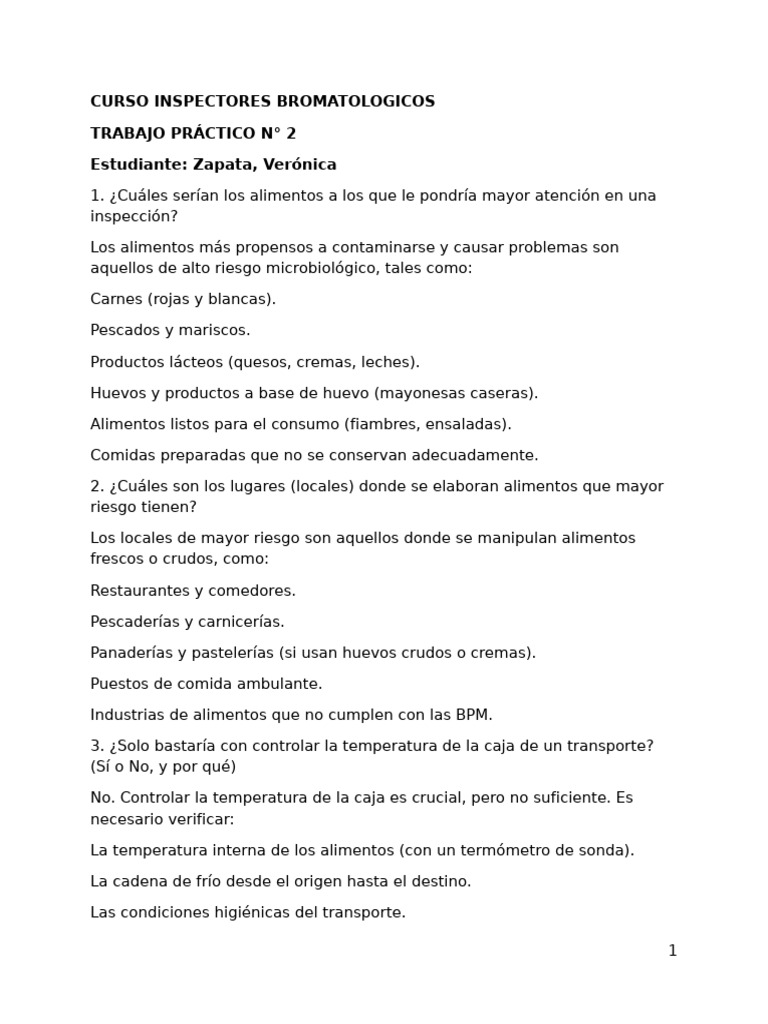 tp 2 | PDF | Alimentos | Carne