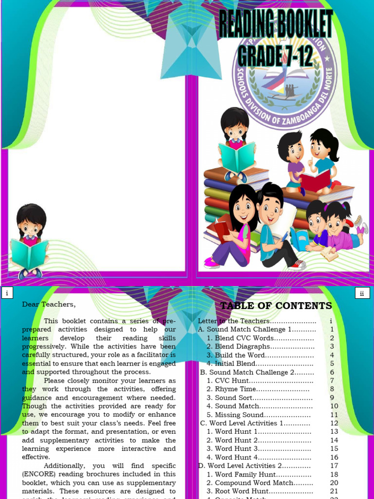 My Reading Booklet Activities | PDF | Artificial Intelligence ...
