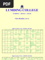 HS Class Routine 2025-26 | PDF