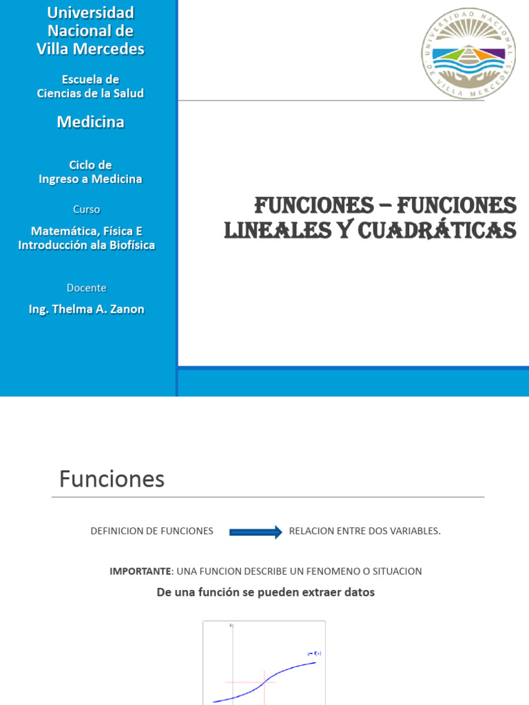 Unidad 2 Funciones | PDF | Función (Matemáticas) | Pendiente