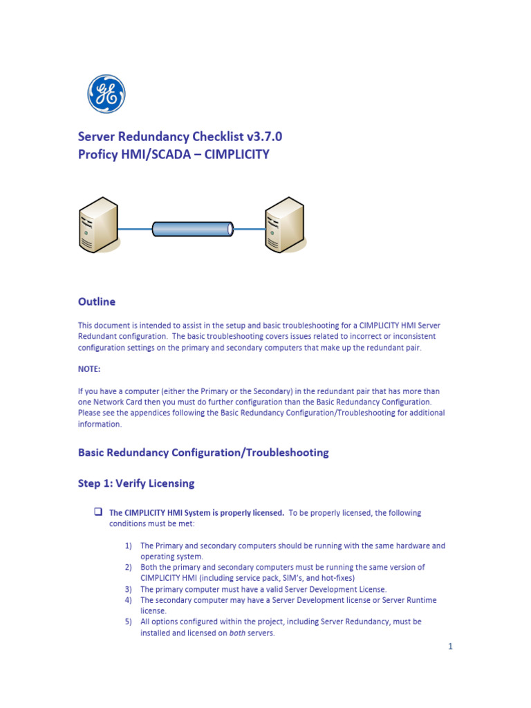 CIMPLICITY HMI Server Redundancy Guide | PDF | Windows Registry ...