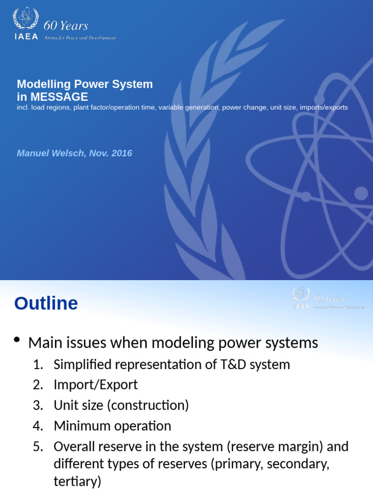 Power System Modeling in MESSAGE | PDF | Demand | Imports