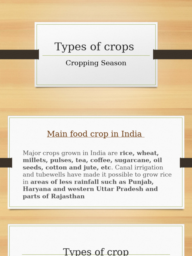 Different types of crops | PDF