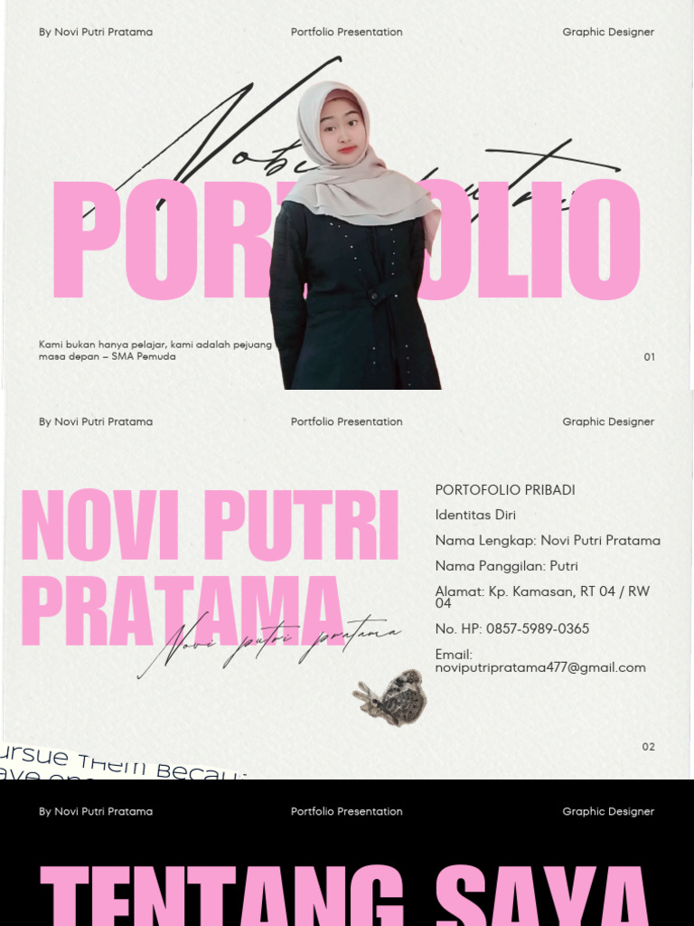 Portfolio Graphic Designer Novi Putri | PDF