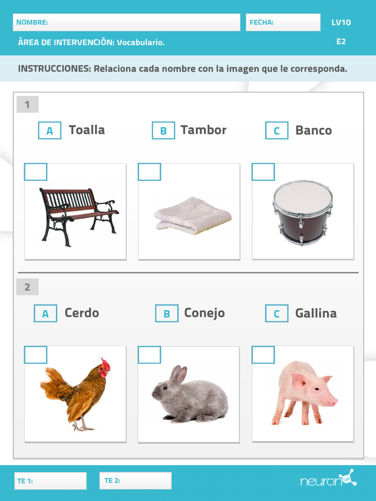 Actividades de Vocabulario para Niños | PDF