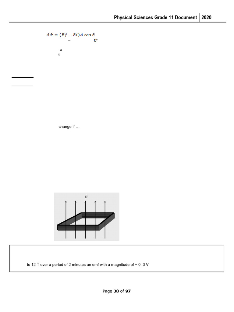 Grade 11 Physical Sciences: Electromagnetism Activities | PDF ...