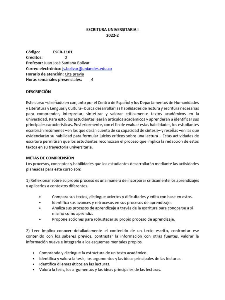 Habilidades de Escritura Académica | PDF | Aprendizaje | Invalidez