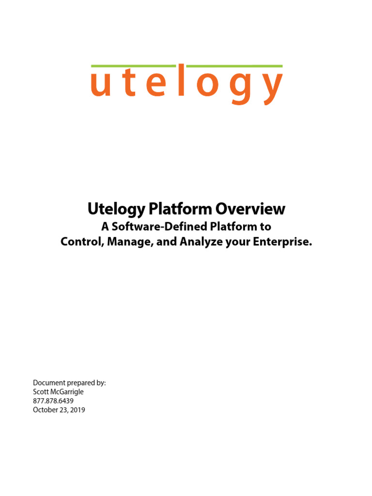 Utelogy Platform Overview Guide | PDF | Internet Protocol Suite | World ...