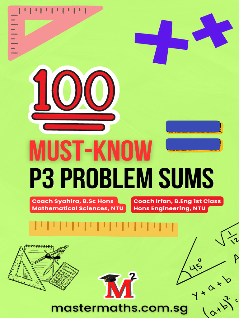 P3, 100 Must Know Problem Sums | PDF | Area | Lunch