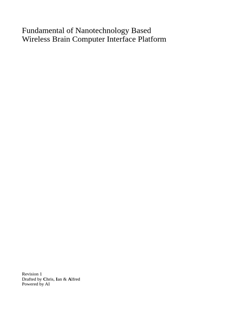 CIA Nanotech Wireless Brain Computer Interface | PDF | Electroencephalography | Nanotechnology