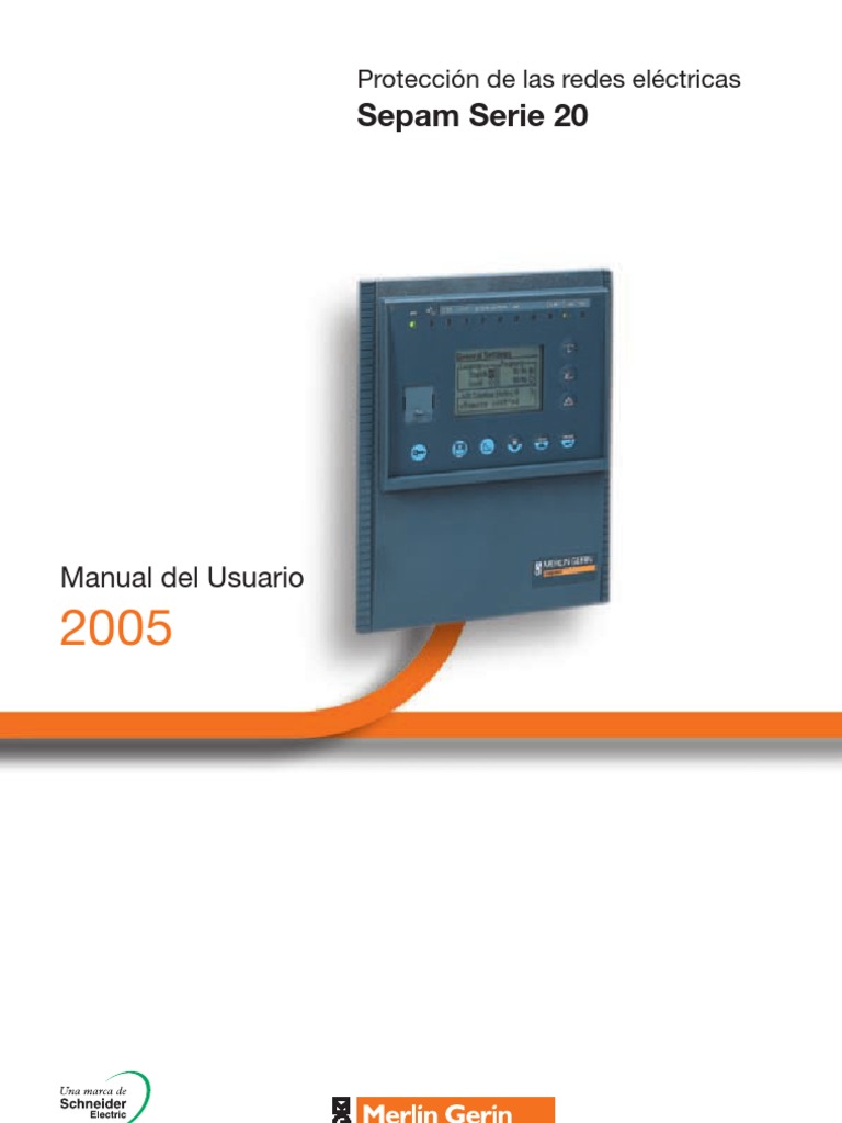 SEPAM 20 | Corriente eléctrica | Transformador