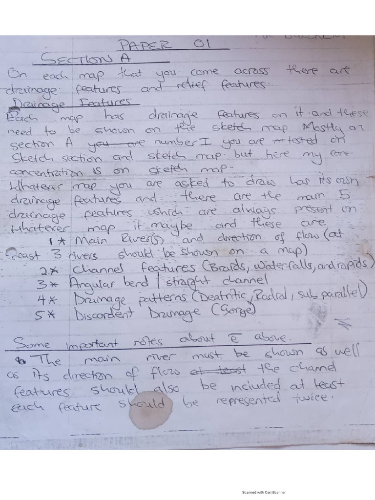 A Level Map Work & Sketch Map | PDF