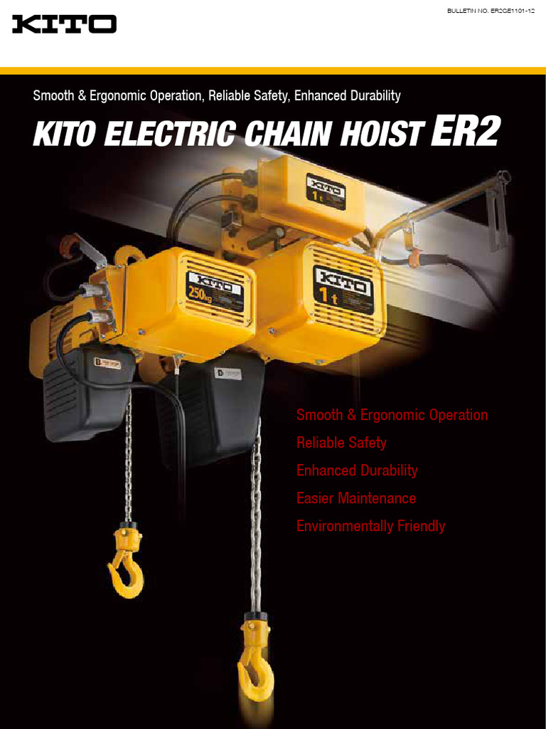 ER2 Series Hoists Catalog | PDF | Brake | Power Inverter