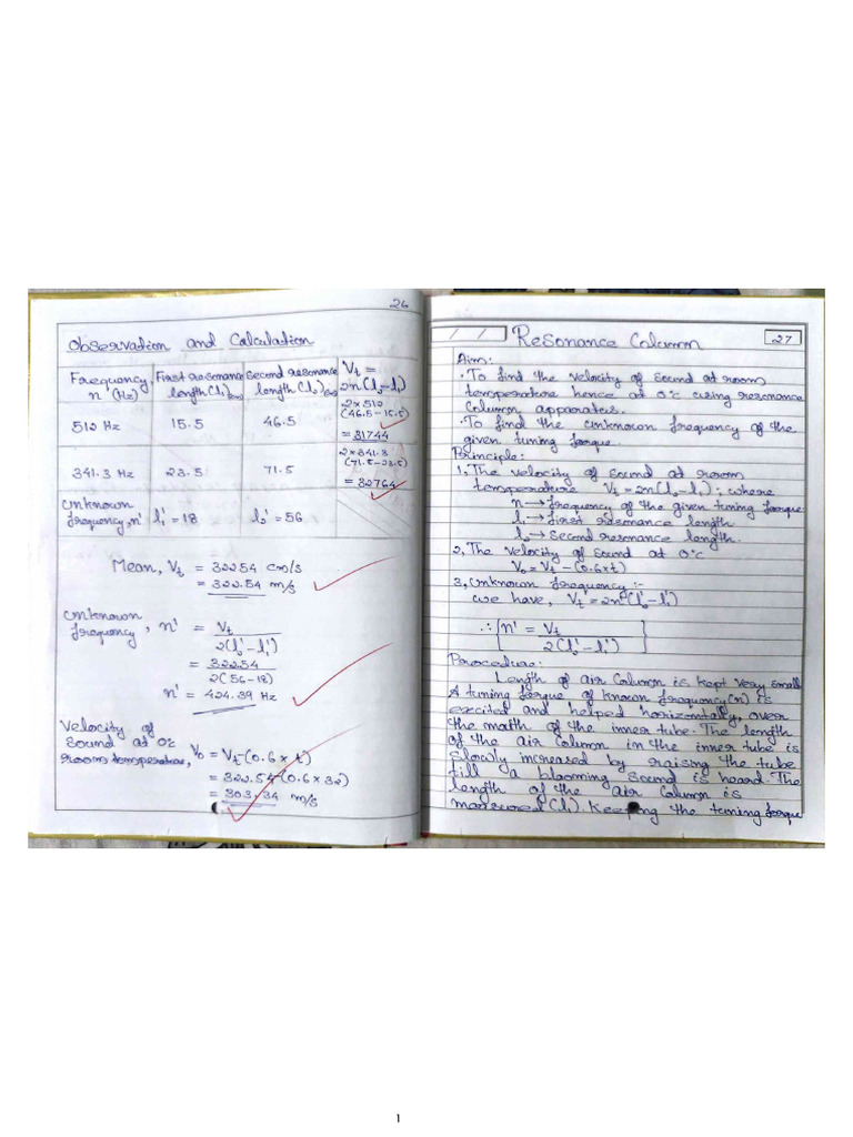 Resonance Column | PDF