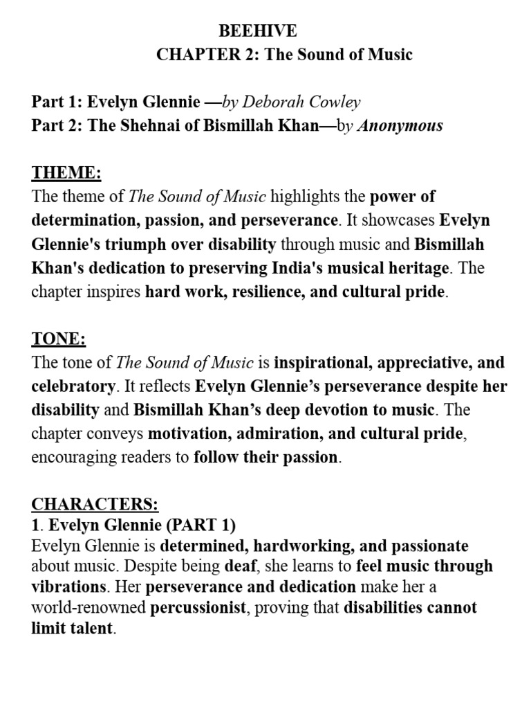 CHAPTER 2 - The Sound of Music | PDF