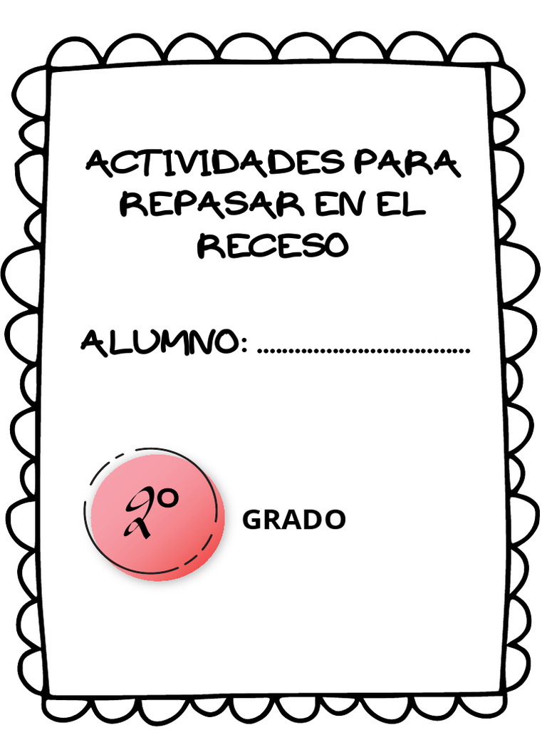 Actividades Para Repasar en El Receso | PDF