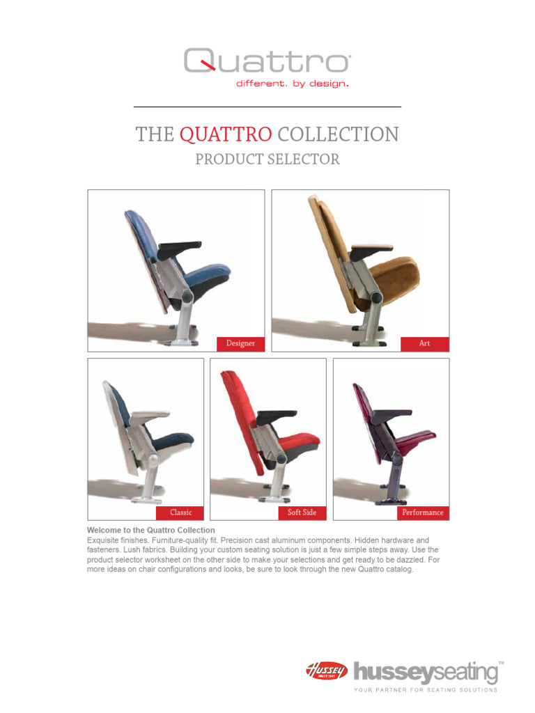 Quattro Collection Chair Selector Guide | PDF | Chair | Upholstery