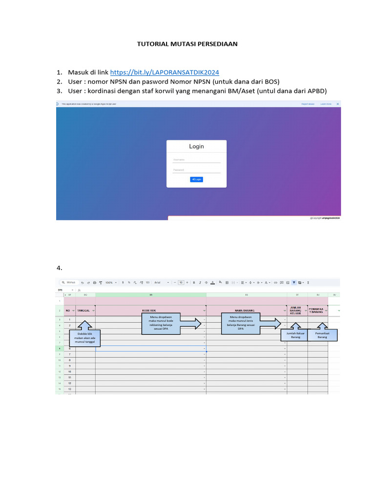 Tutorial Mutasi Persediaan-2024 | PDF