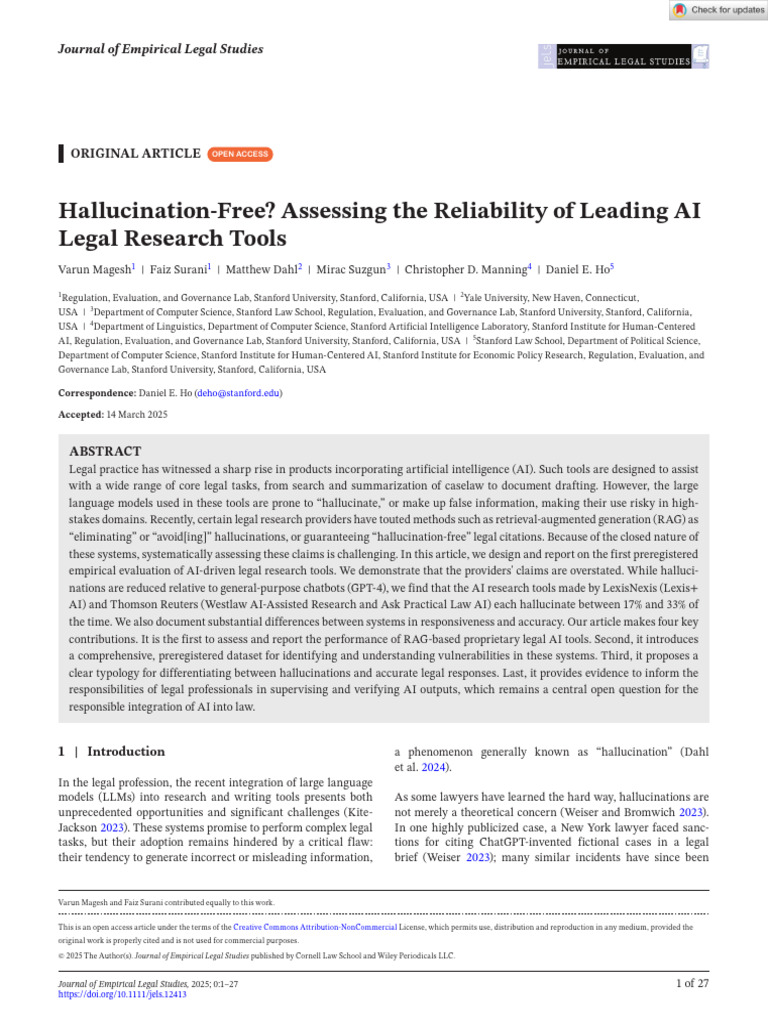 Legal RAG Hallucinations | PDF | Information Retrieval